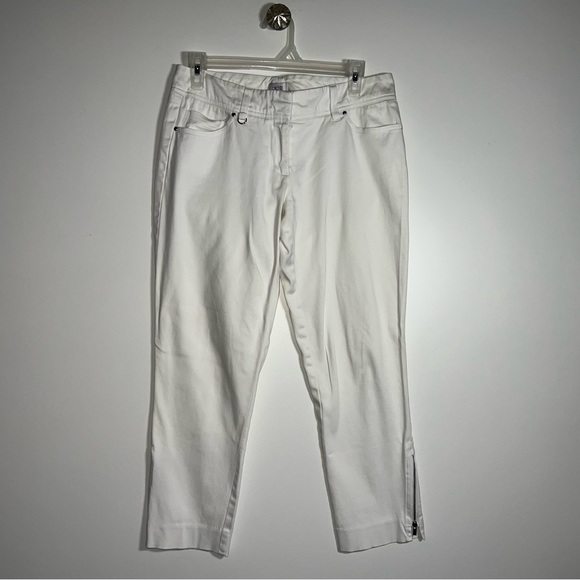 Cache | Pants & Jumpsuits | Cach White Cropped Pants | Poshmark